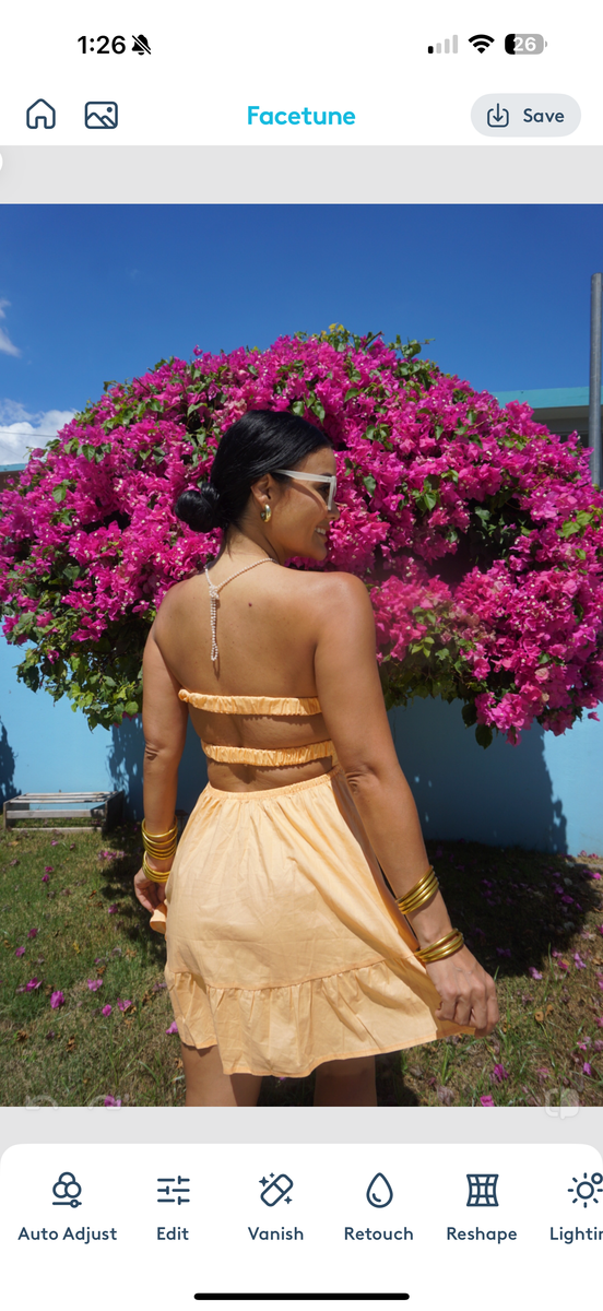 POLLY DRESS - SALMON – INARU